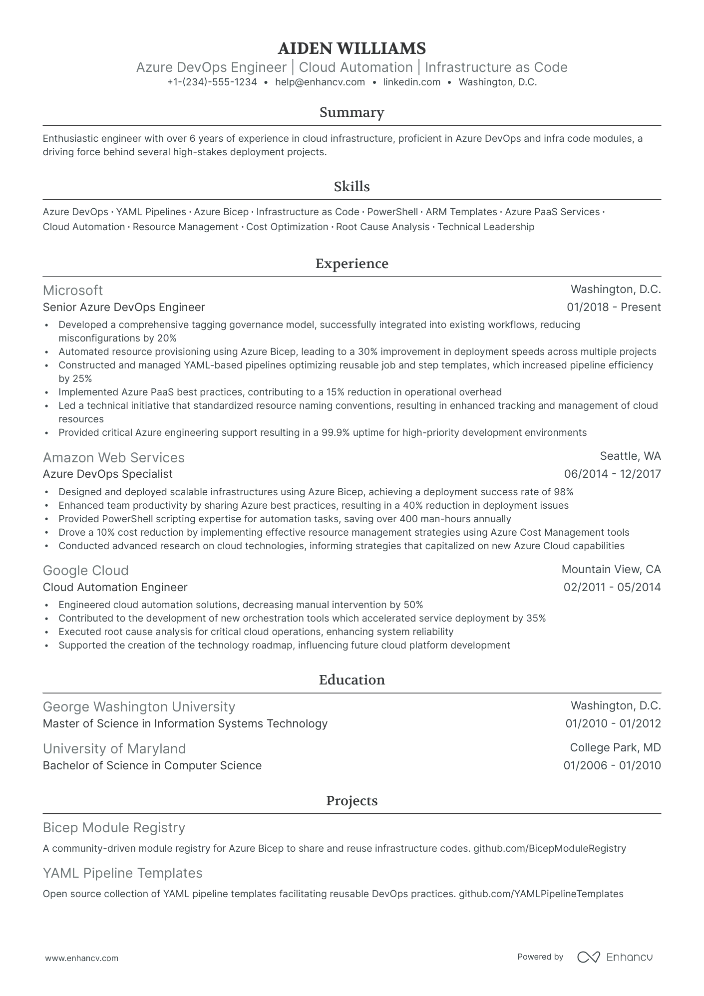 5 Azure Devops Engineer Resume Examples And Guide For 2024